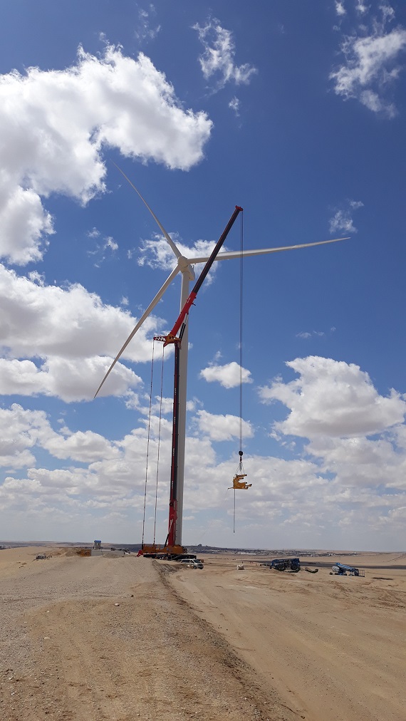 1st WTG installation - Сайншанд Салхин Парк